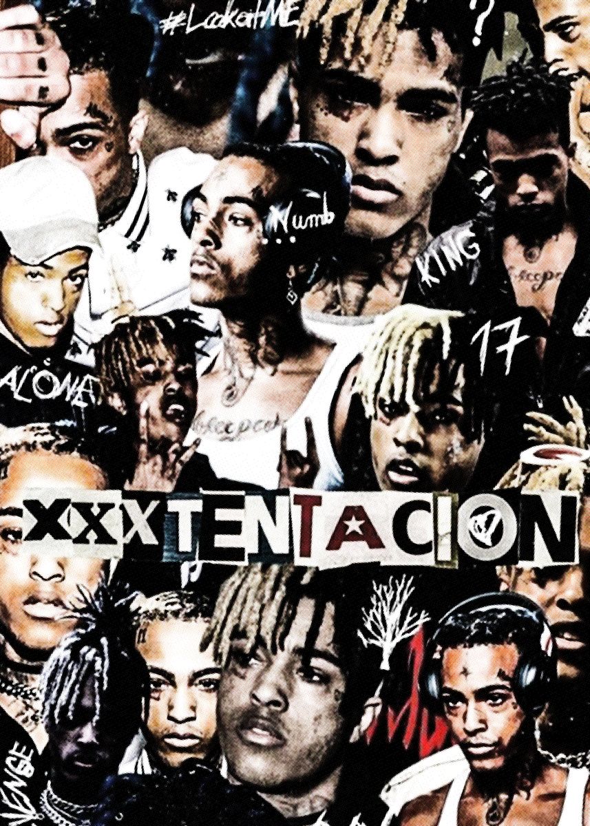 'XXX Tentacion Rapper Music' Poster, picture, metal print, paint by ...