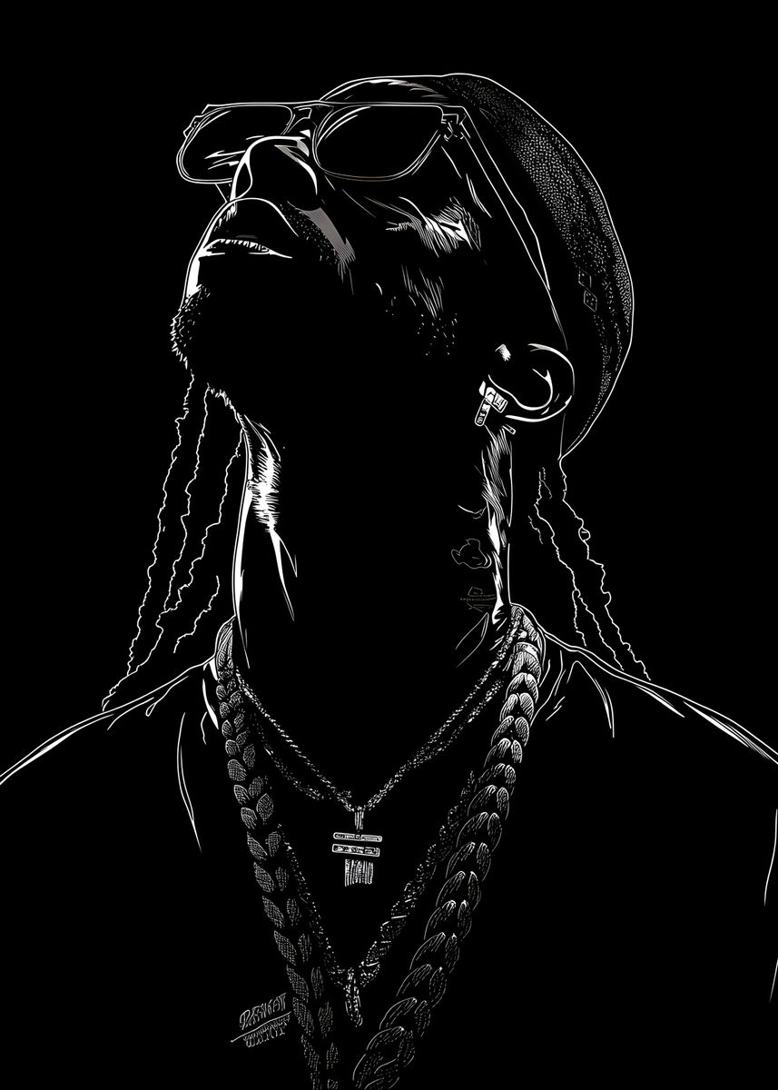 '2 Chainz' Poster, picture, metal print, paint by Reinaa | Displate