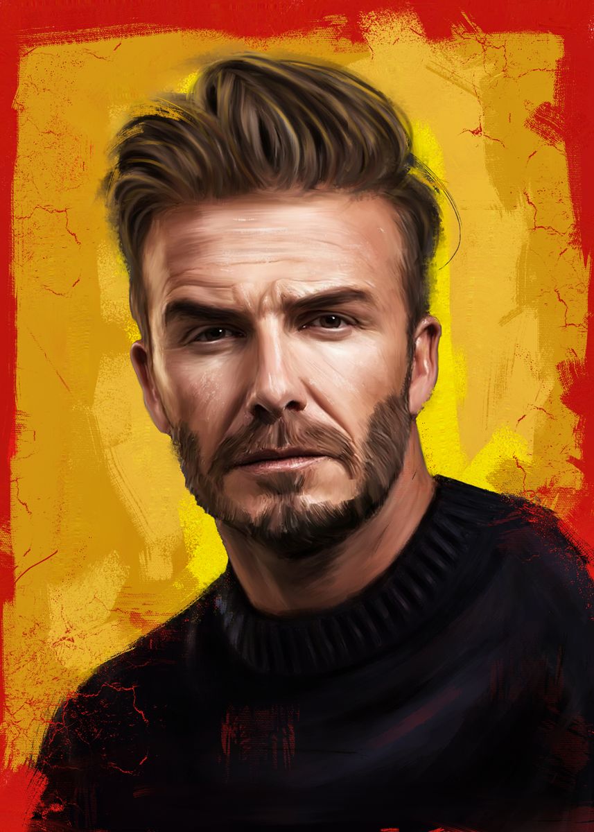 'David Beckham Portrait' Poster, picture, metal print, paint by Ramix ...