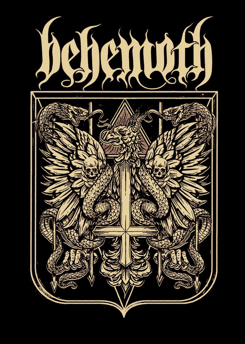 'Behemoth Band Logo' Poster, picture, metal print, paint by Tresno ...