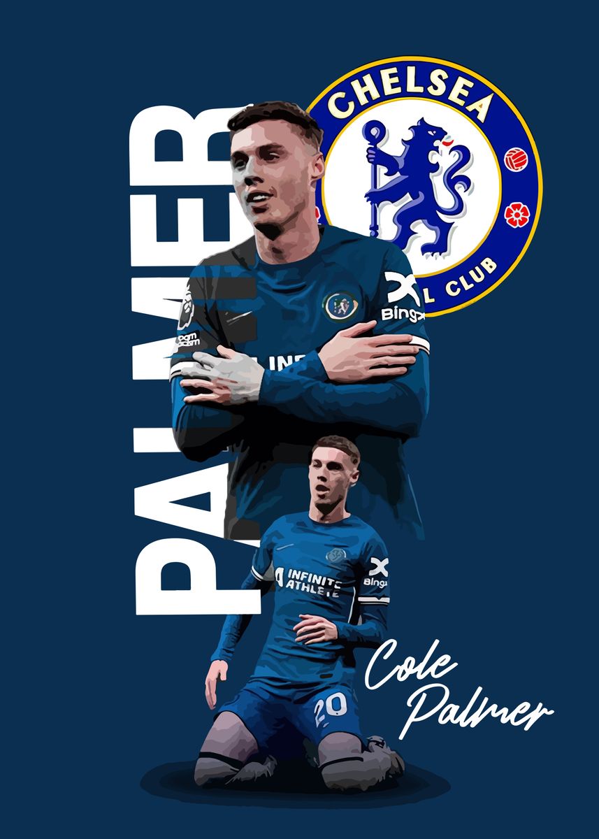 'Cole Palmer' Poster, picture, metal print, paint by gust | Displate