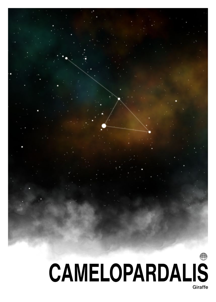 'Camelopardalis Constellation' Poster, picture, metal print, paint by ...
