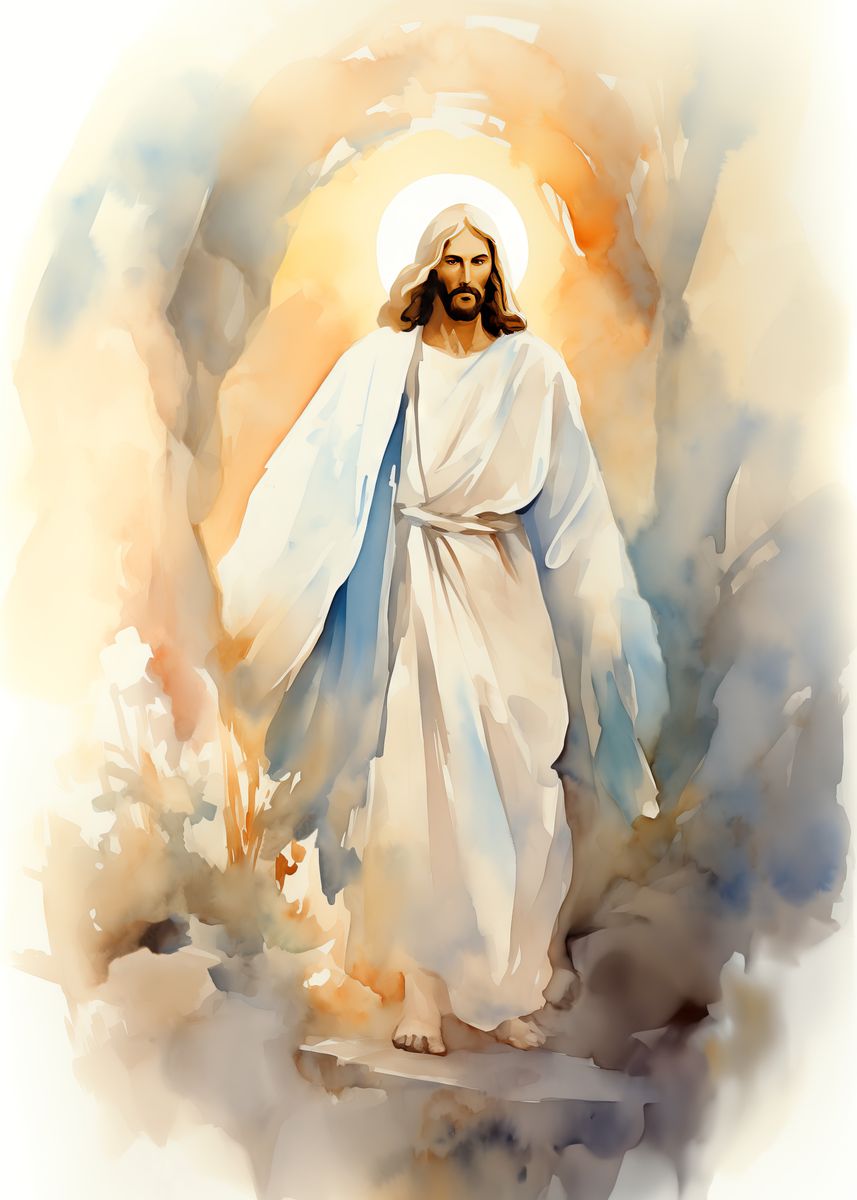 'Jesus Christ - the Resurrection' Poster, picture, metal print, paint ...