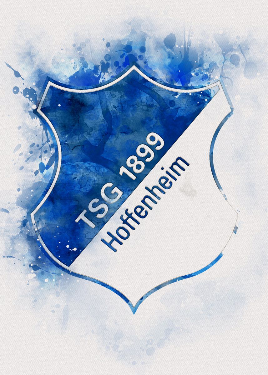 'TSG 1899 Hoffenheim Logo' Poster, picture, metal print, paint by Malin Rezendes | Displate