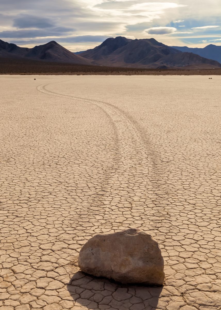 'Racetrack Playa' Poster, picture, metal print, paint by Jonathan ...