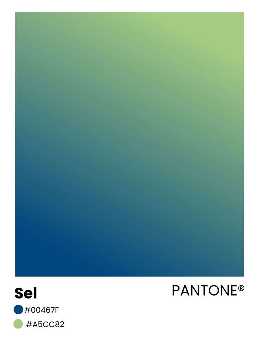 'Pantone Color Gradient' Poster, picture, metal print, paint by ...