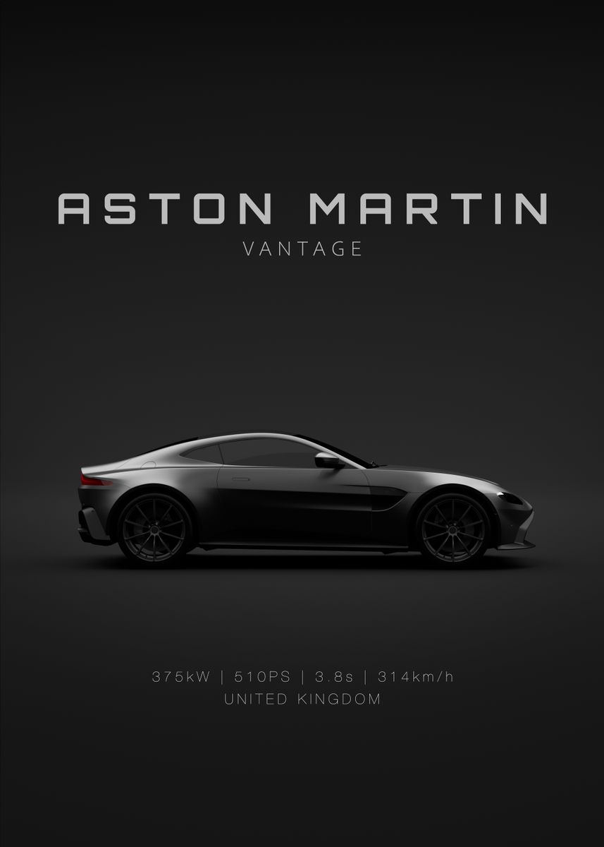 'Black Vantage 2019 - Specs' Poster, picture, metal print, paint by 21 ...