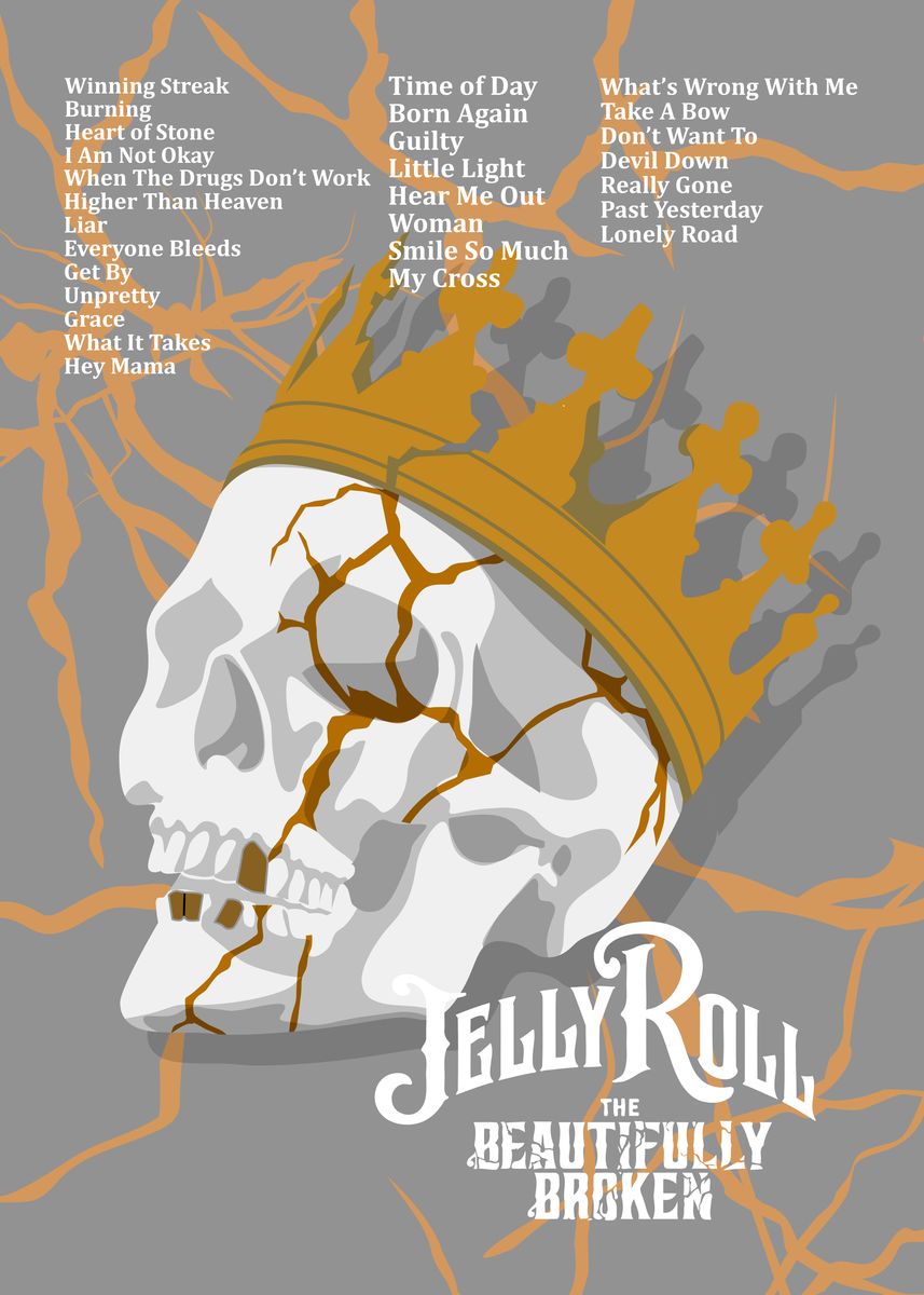 'Jelly Roll Album Cover' Poster, picture, metal print, paint by geeks ...