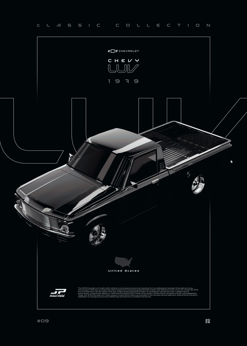 'Chevrolet LUV 1979' Poster, picture, metal print, paint by Jaypads ...