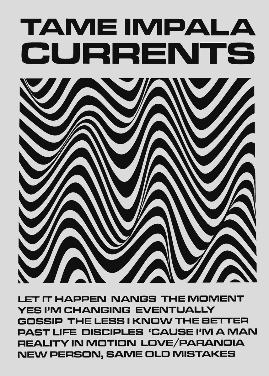 'Tame Impala Currents' Poster, picture, metal print, paint by ...