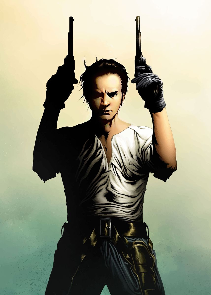 'Gunslinger Illustration' Poster, picture, metal print, paint by sakim ...