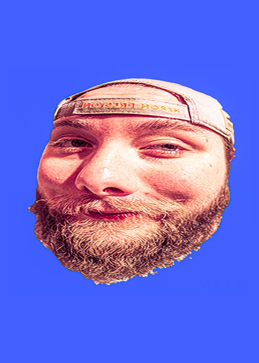 'Chad (Blue)' Poster, picture, metal print, paint by Cold Ones | Displate