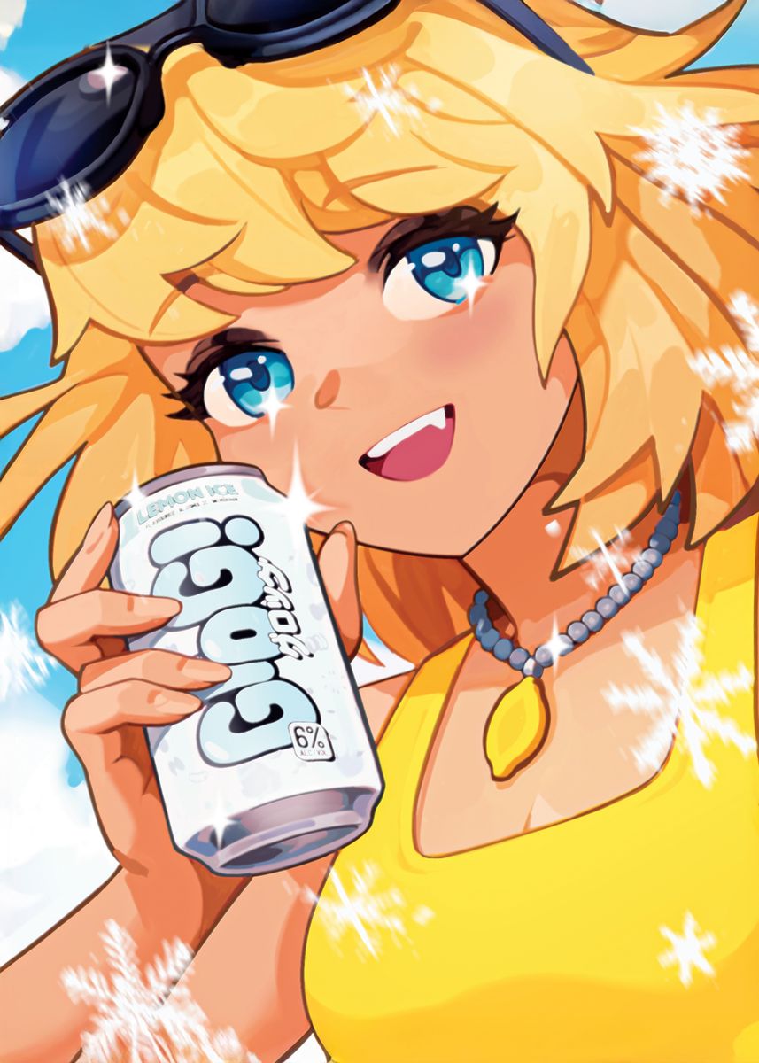 'Lily Lemon' Poster, picture, metal print, paint by Cold Ones | Displate