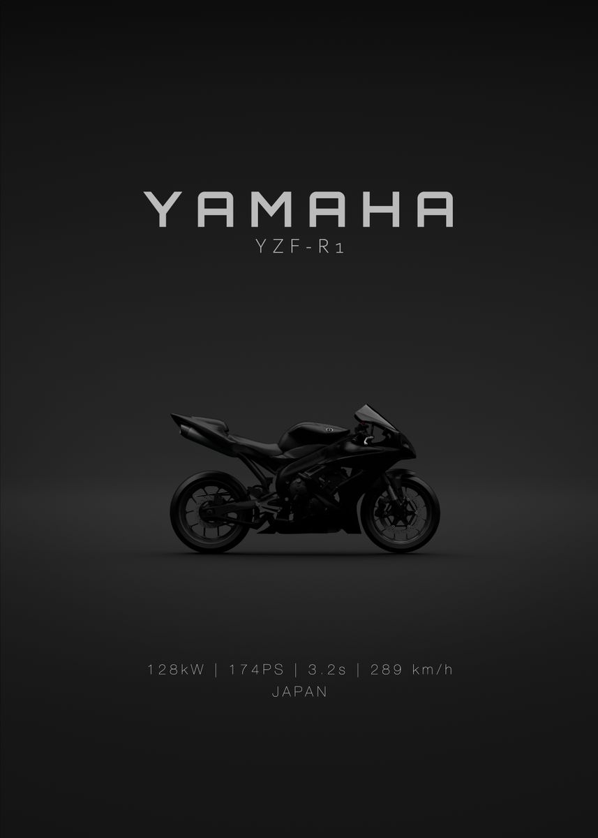 '2006 Yamaha YZF-R1 - Specs' Poster, picture, metal print, paint by 21 ...