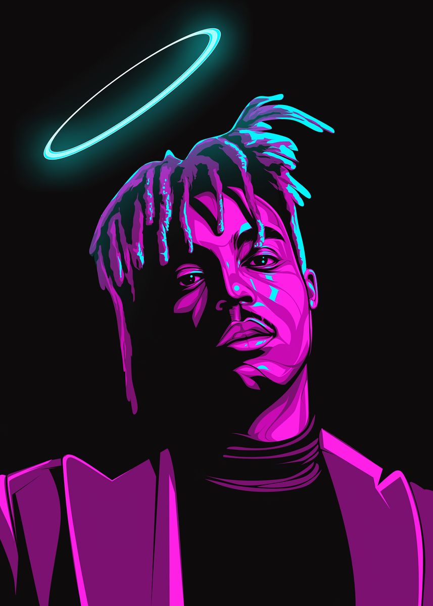 'Juice Wrld Rapper Music' Poster, picture, metal print, paint by ...