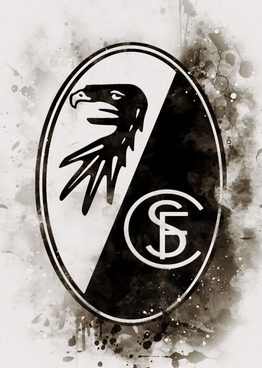 'SC Freiburg Logo' Poster, picture, metal print, paint by Malin ...