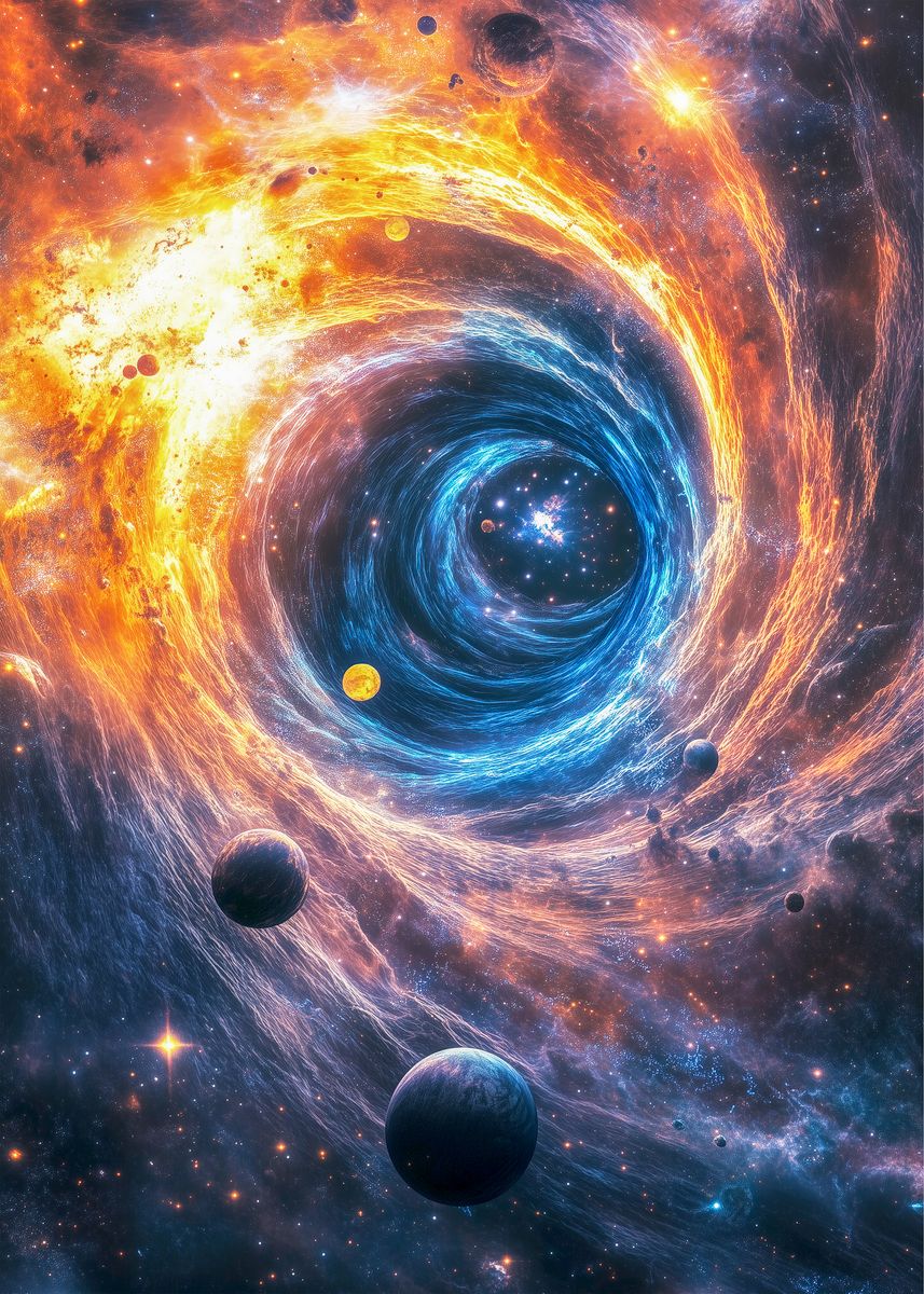 'Cosmic Vortex' Poster, picture, metal print, paint by Plate Artistry ...