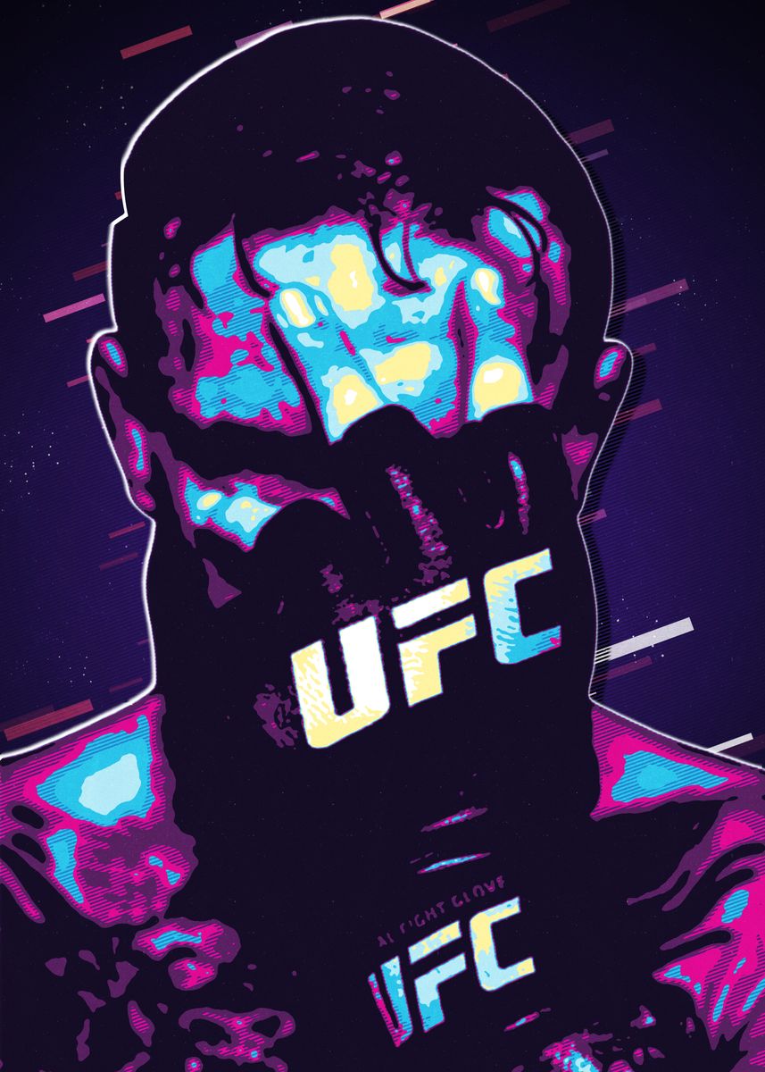 'UFC Fighter Portrait' Poster, picture, metal print, paint by SOLIK ...