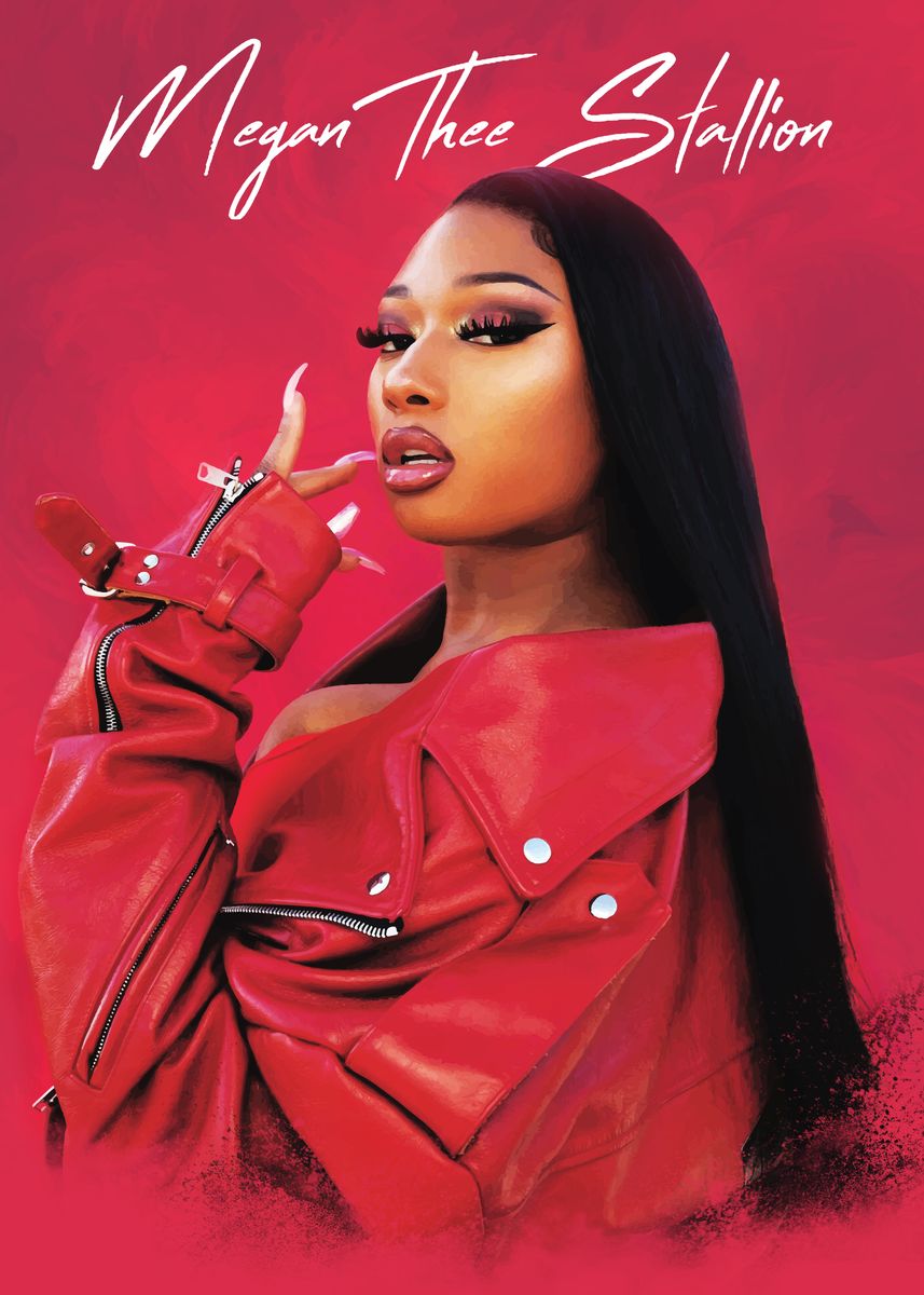'Megan Thee Stallion' Poster, picture, metal print, paint by Micho ...
