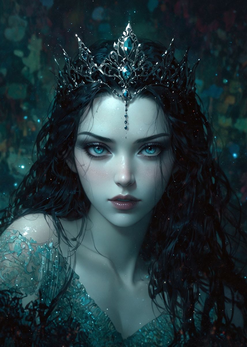 'Mystical Queen' Poster, picture, metal print, paint by DSM | Displate