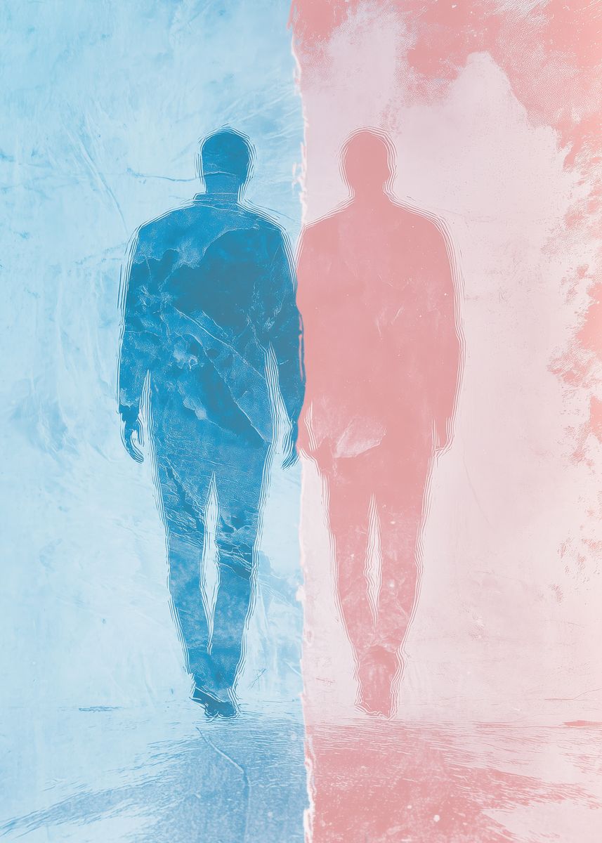 'Dual Trans Silhouette' Poster, picture, metal print, paint by Design ...