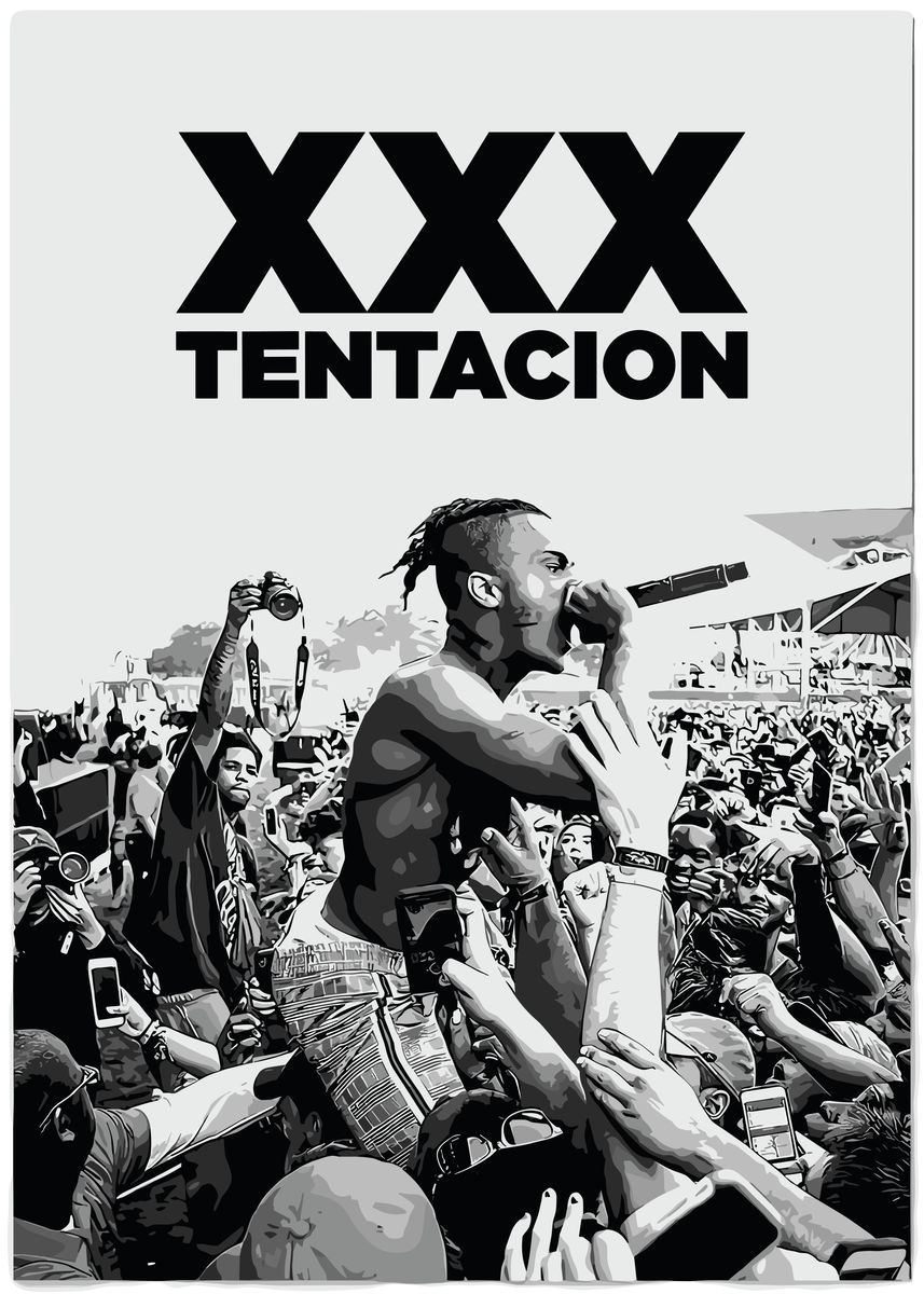 'XXXTentacion Concert Poster' Poster, picture, metal print, paint by ...