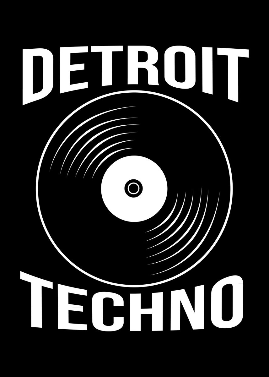 'Detroit Techno Vinyl' Poster, picture, metal print, paint by ...