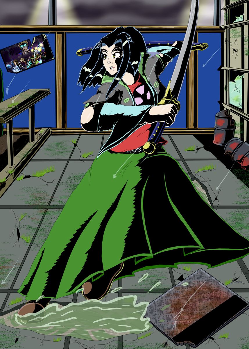 'Jess in Trianing' Poster, picture, metal print, paint by Vamp The Lost ...