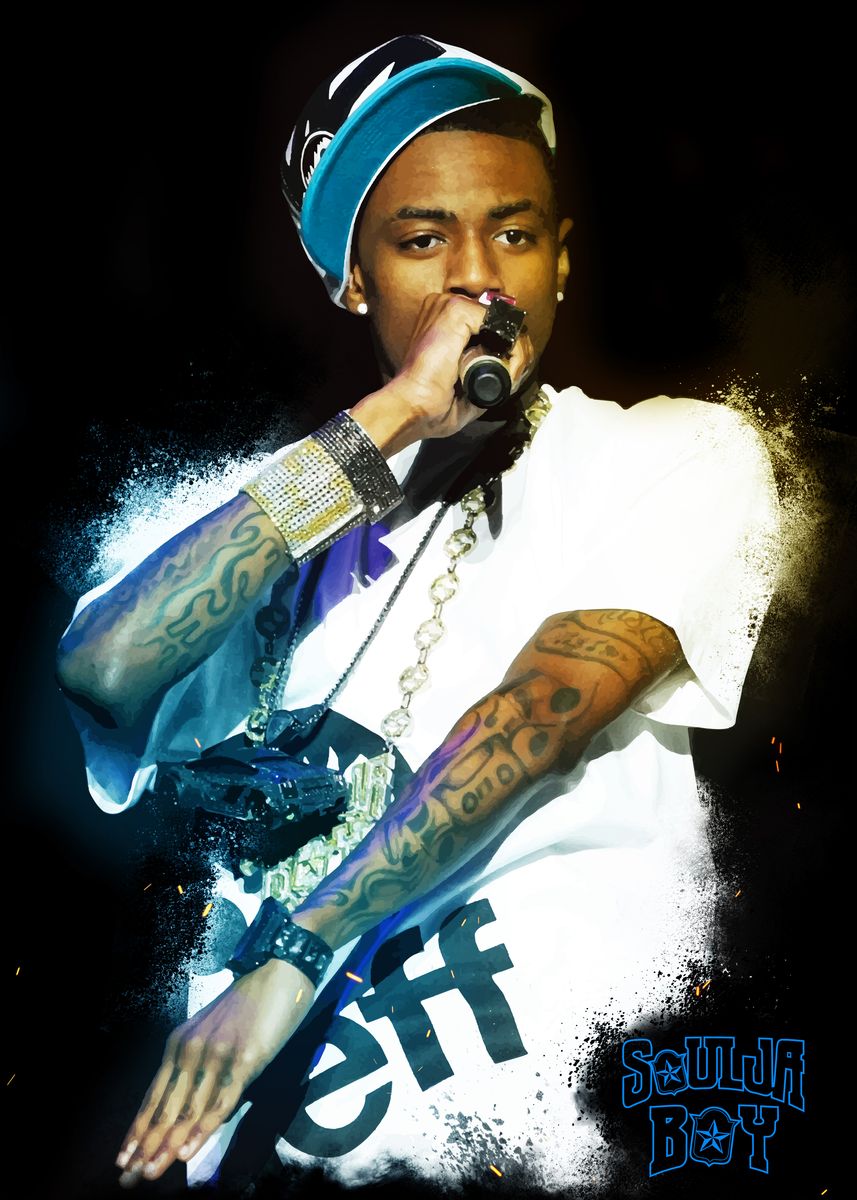 'Soulja Boy' Poster, picture, metal print, paint by Micho Abstract ...