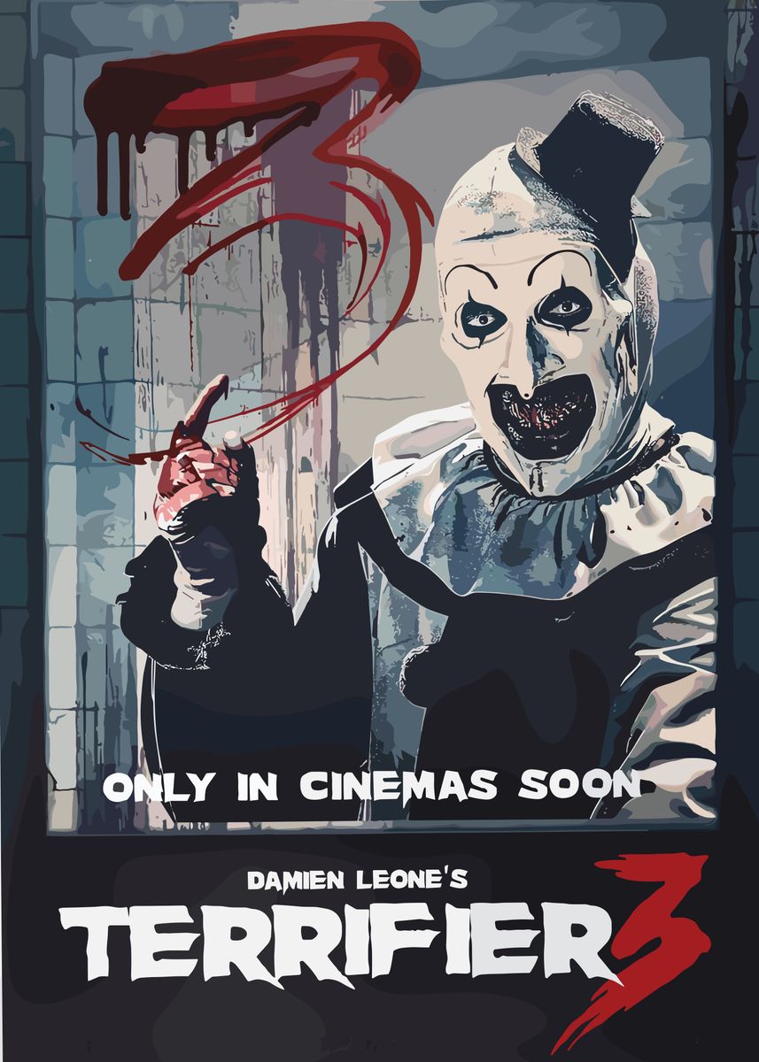 'TERRIFIER' Poster, picture, metal print, paint by ISABELLA | Displate