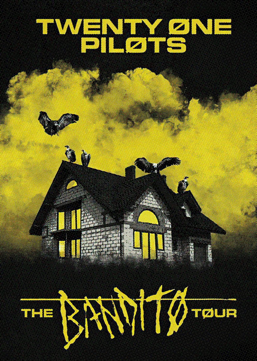 'Twenty One Pilots Bandito Tour Poster' Poster, picture, metal print ...
