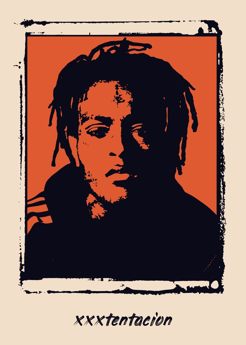 'XXXTentacion Portrait' Poster, picture, metal print, paint by ...