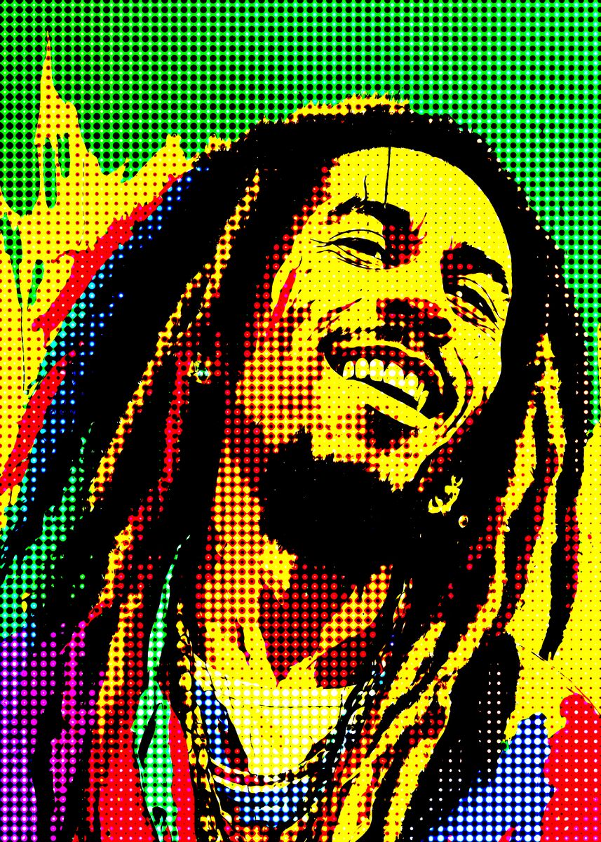 'Bob Marley Pop Art' Poster, picture, metal print, paint by | Displate