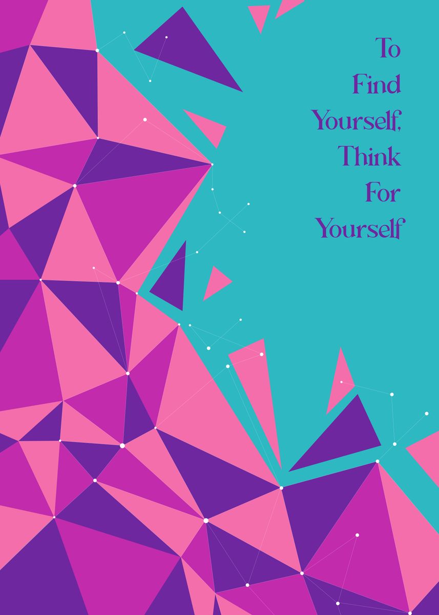 'Think For Yourself' Poster, picture, metal print, paint by Farhan ...
