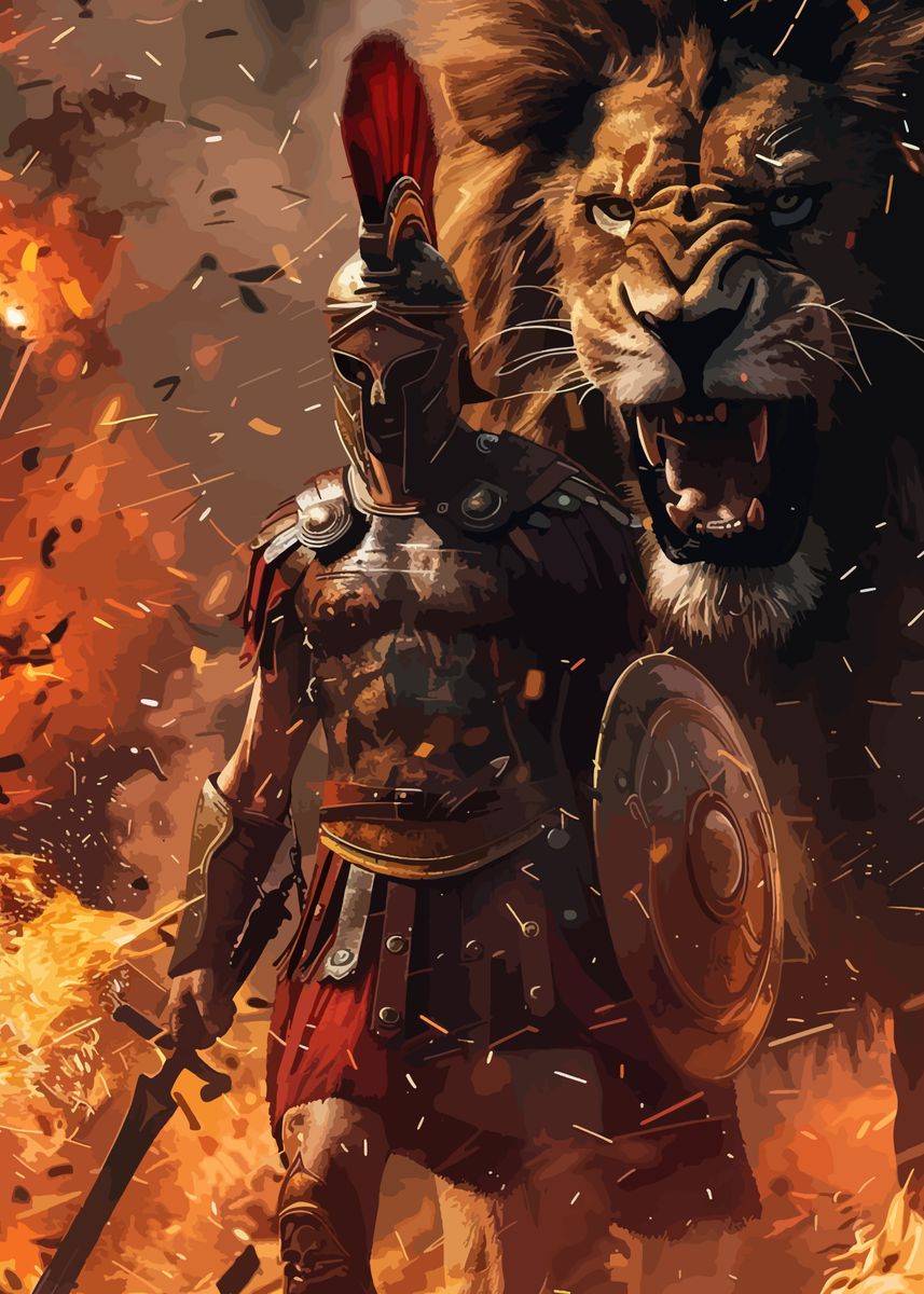 'Soldier Spartan 300' Poster, picture, metal print, paint by jetsss ...