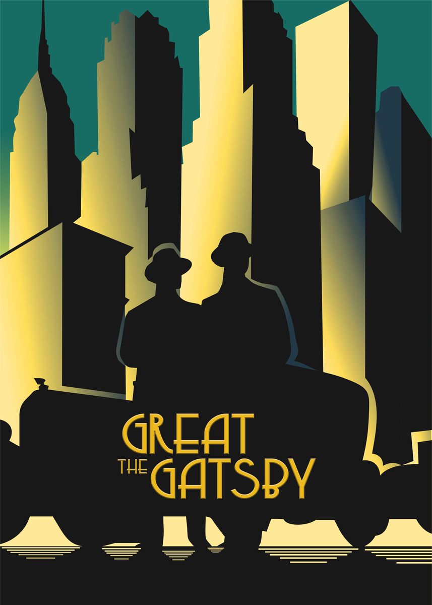 'The Great Gatsby Poster' Poster, picture, metal print, paint by Eloise ...