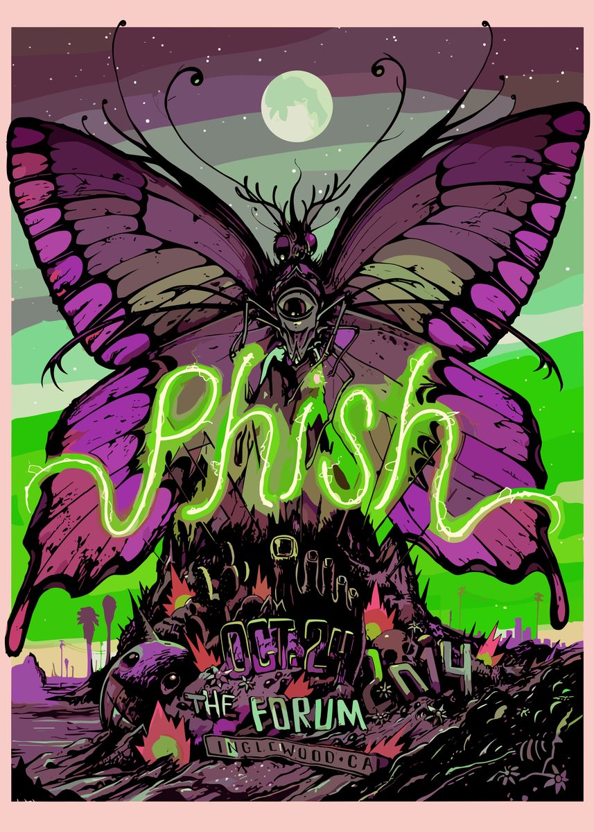'Phish Concert Poster' Poster, picture, metal print, paint by Best ...