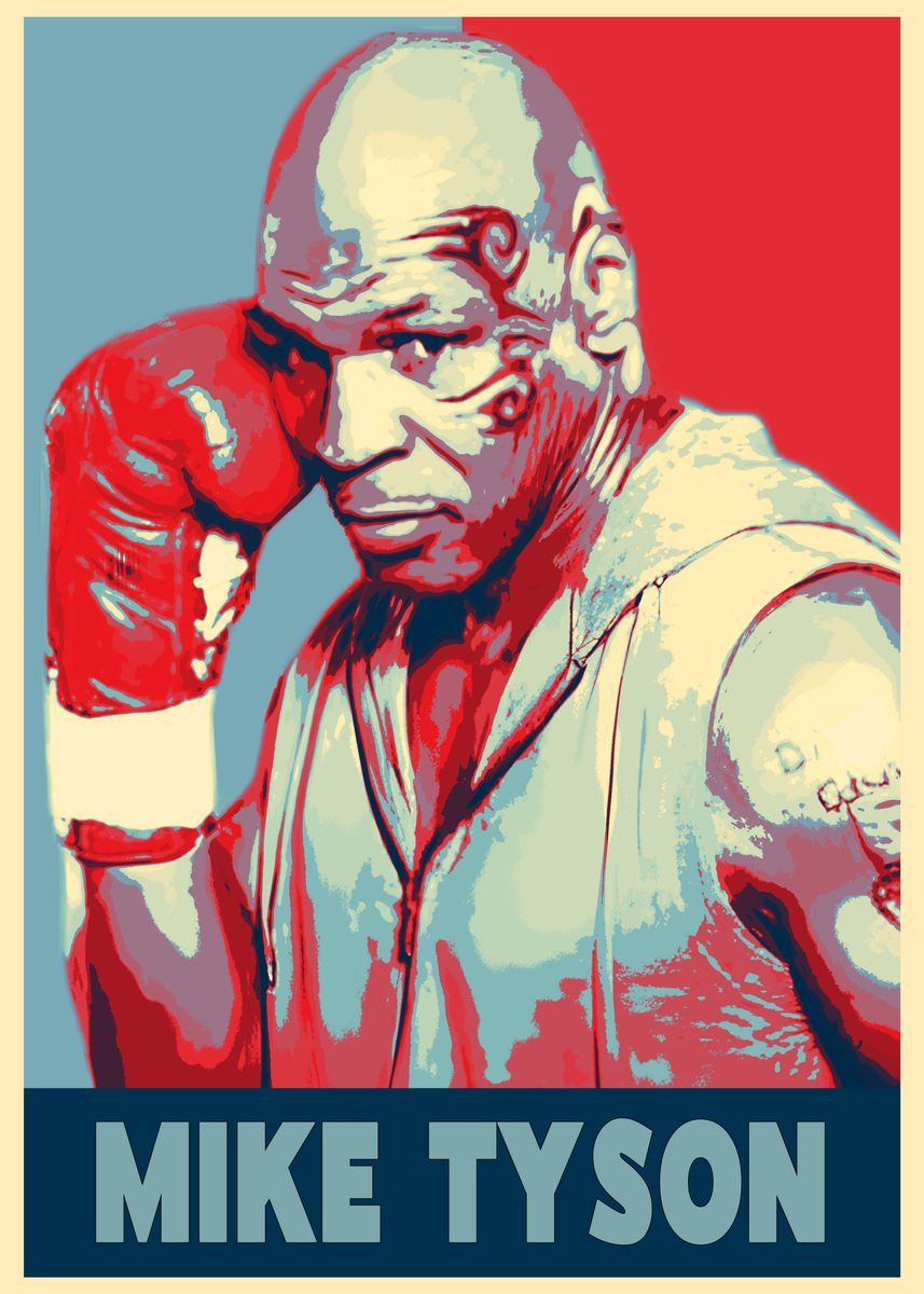 'Mike Tyson Boxing Poster' Poster, picture, metal print, paint by CLOVE ...