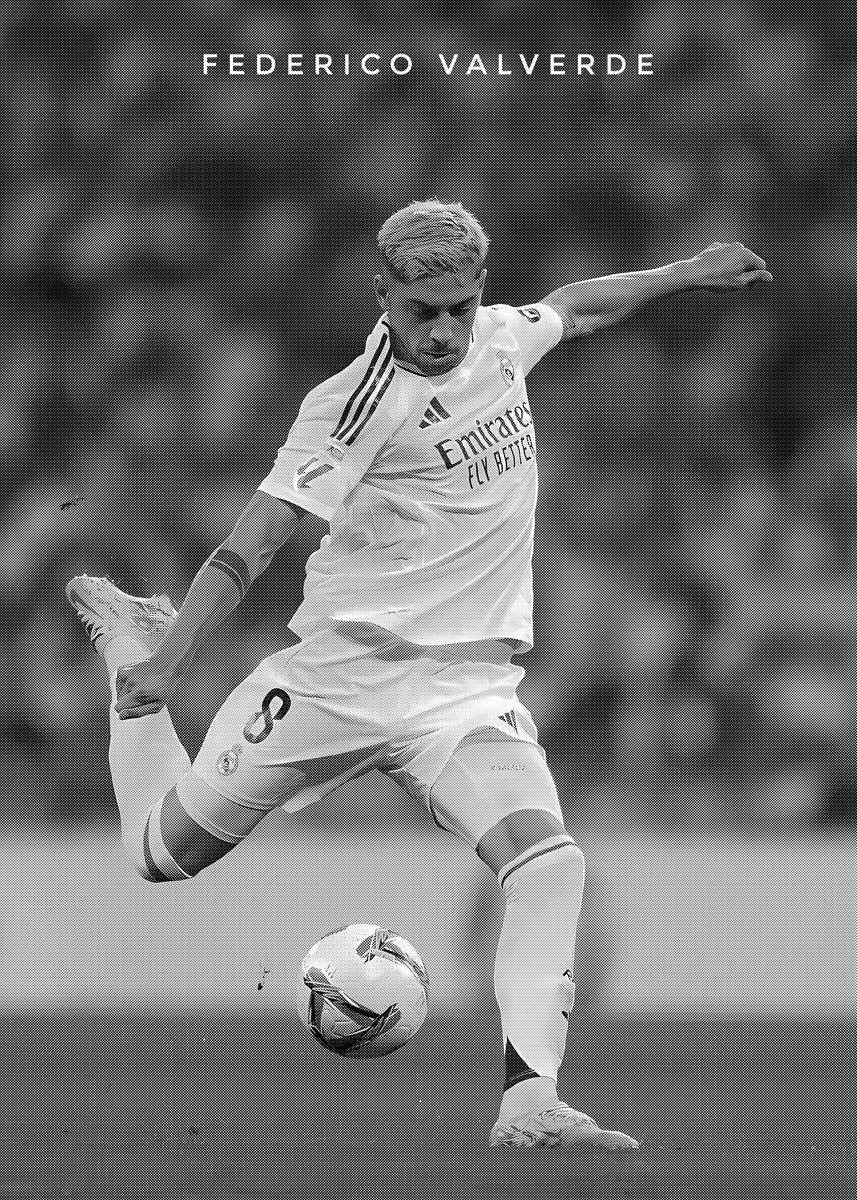 'Federico Valverde' Poster, picture, metal print, paint by Kacangan ...