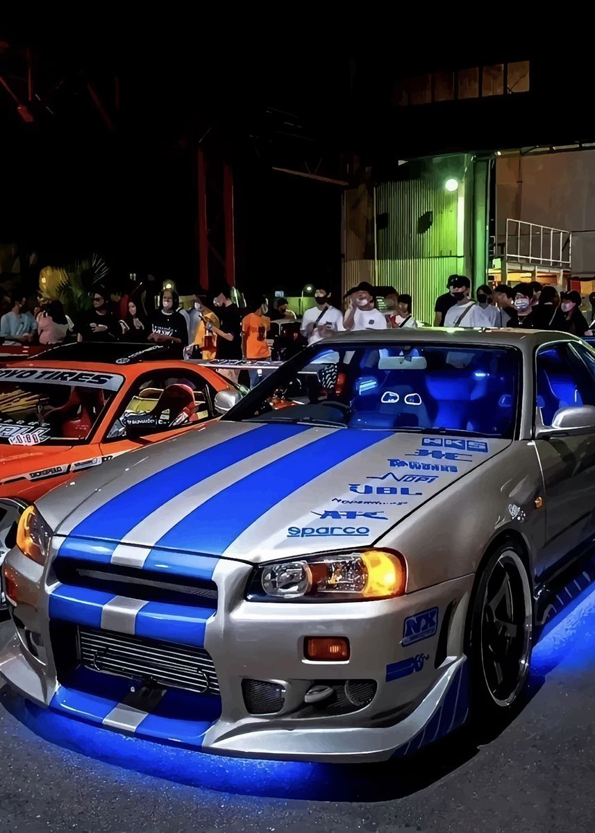 'Nissan Skyline GT-R' Poster, picture, metal print, paint by wowokfunky ...