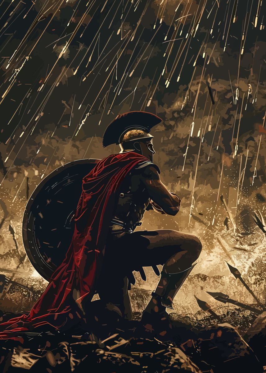 'Soldier Spartan 300' Poster, picture, metal print, paint by jetsss ...