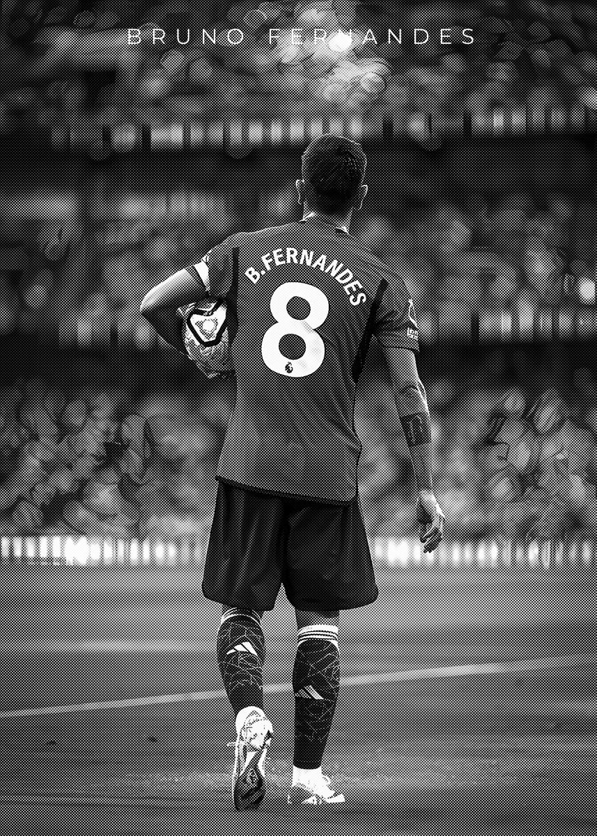 'Bruno Fernandes ' Poster, picture, metal print, paint by Sumiyem Art ...