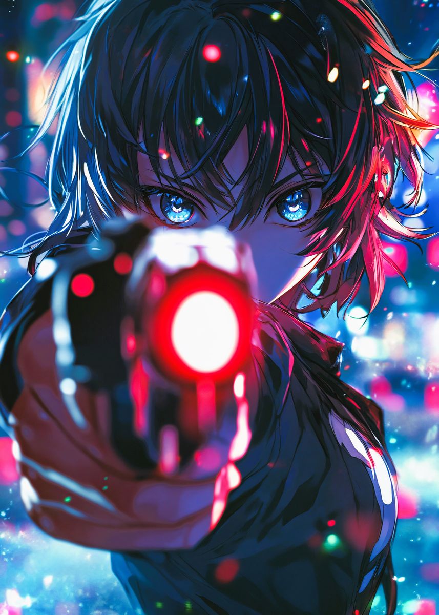 'Girl Gun Anime Poster' Poster, picture, metal print, paint by Z A T U ...