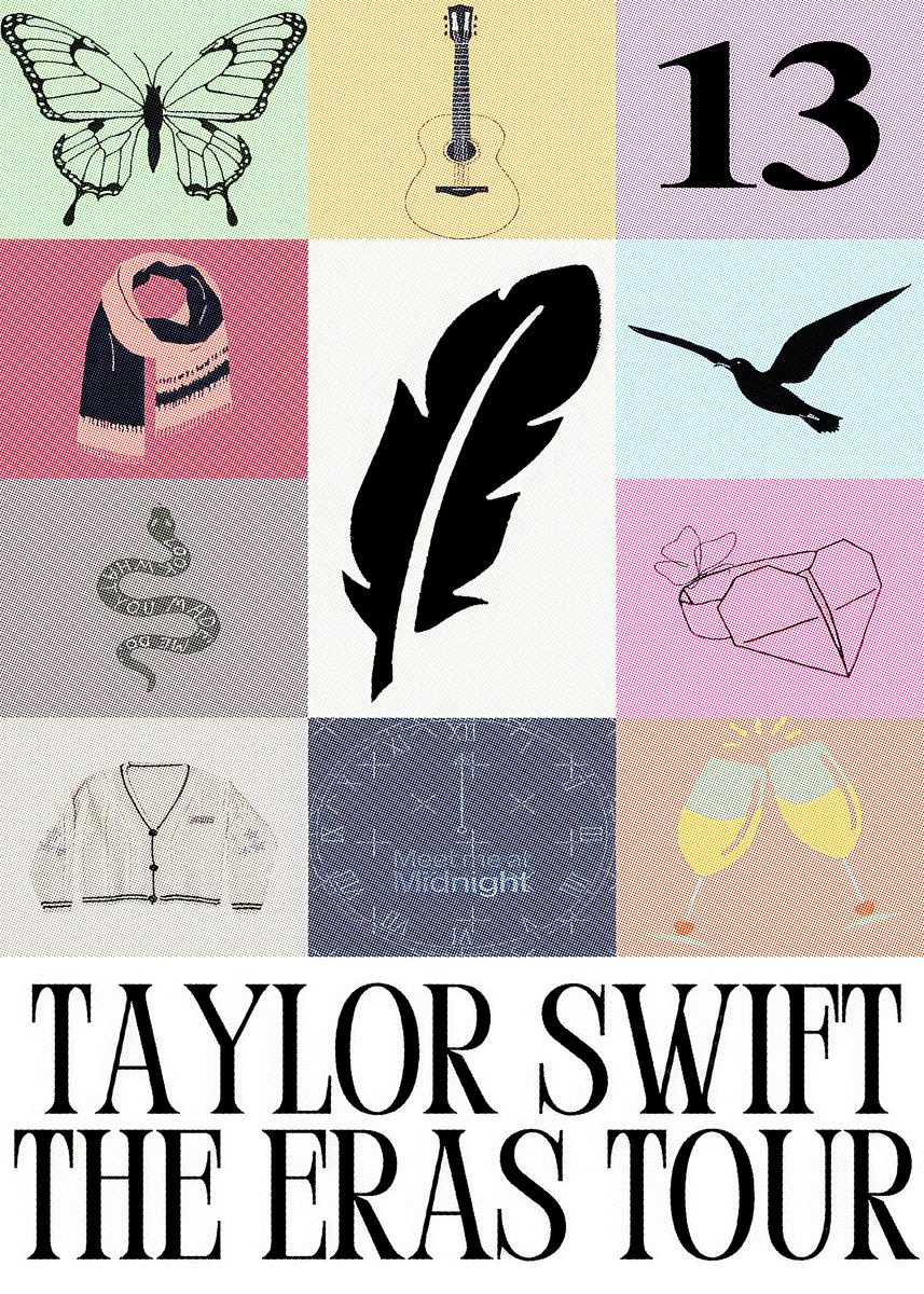 'Taylor Swift Eras Tour Poster' Poster, picture, metal print, paint by ...