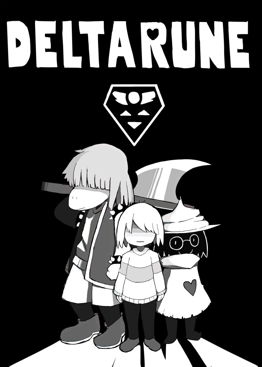 'Deltarune Characters' Poster, picture, metal print, paint by janji ...