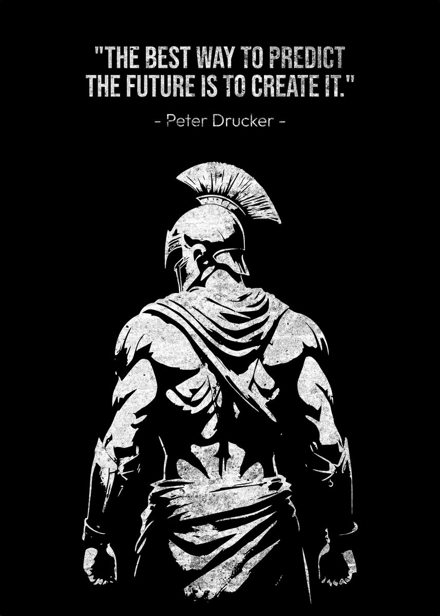 'Spartan Warrior Quotes' Poster, picture, metal print, paint by ...