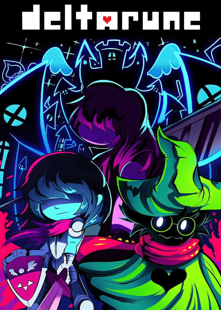 'Deltarune Characters' Poster, picture, metal print, paint by janji ...