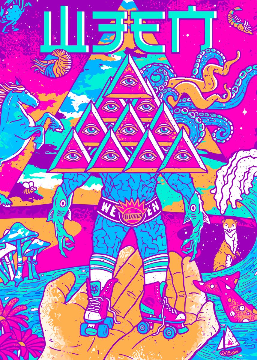 'Ween Psychedelic Art' Poster, picture, metal print, paint by Bendrat ...