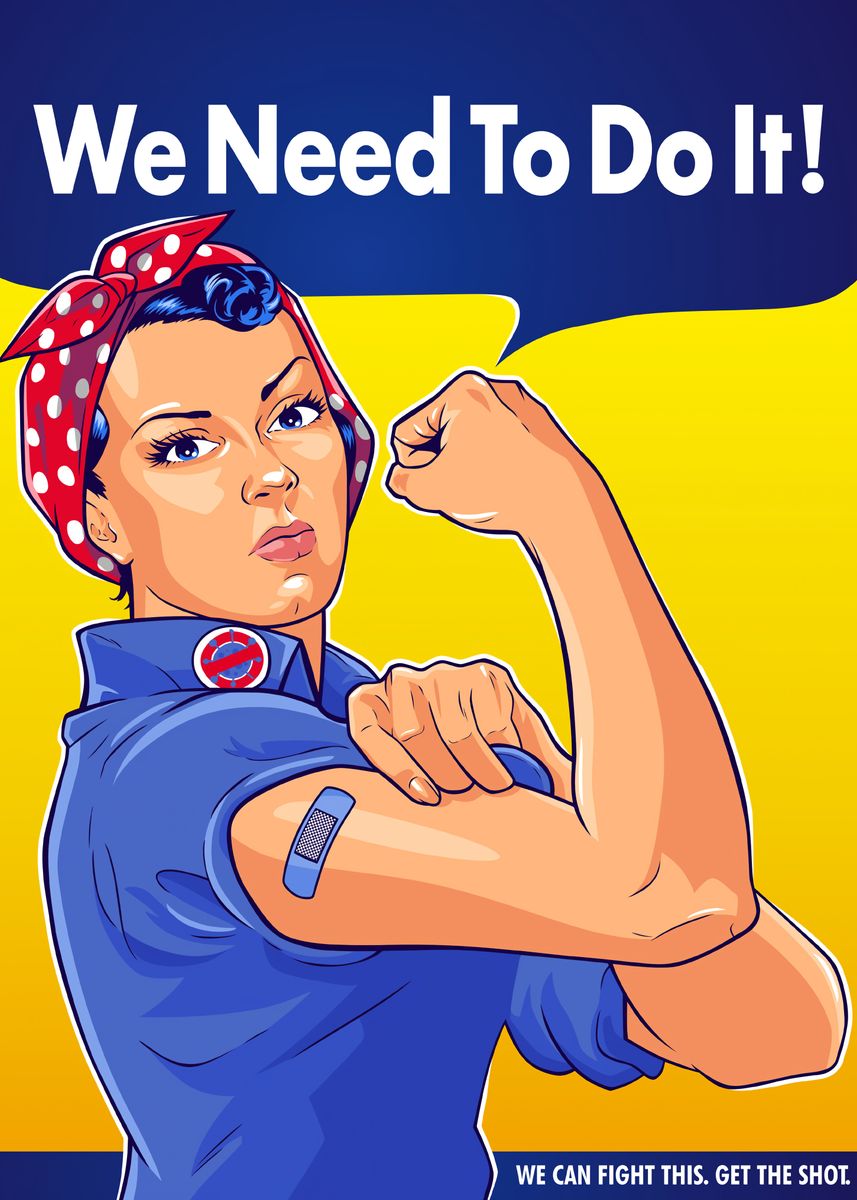 'Vaccine Poster' Poster, picture, metal print, paint by warrock artwork ...