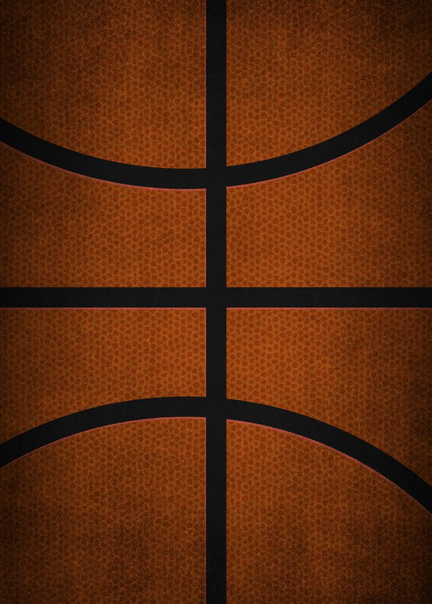 'Basketball Texture' Poster, picture, metal print, paint by Ericc Yummy ...